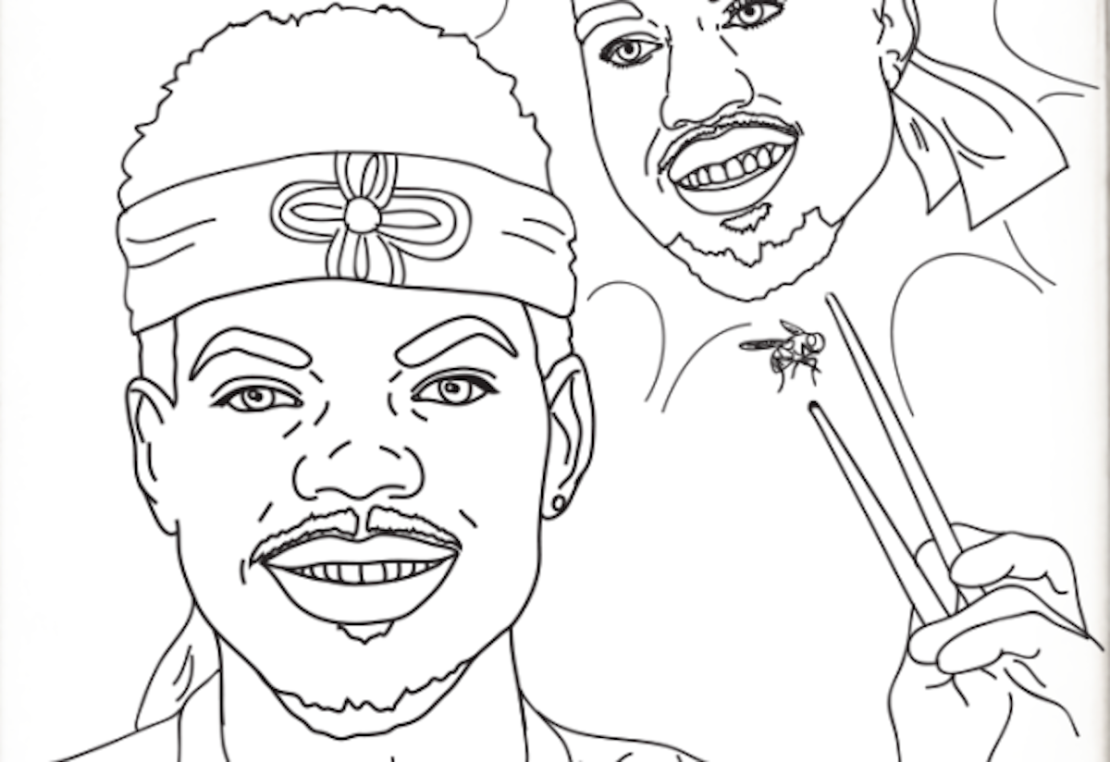 Un carnet de coloriage pour illustrer le nouvel album de Chance The ...